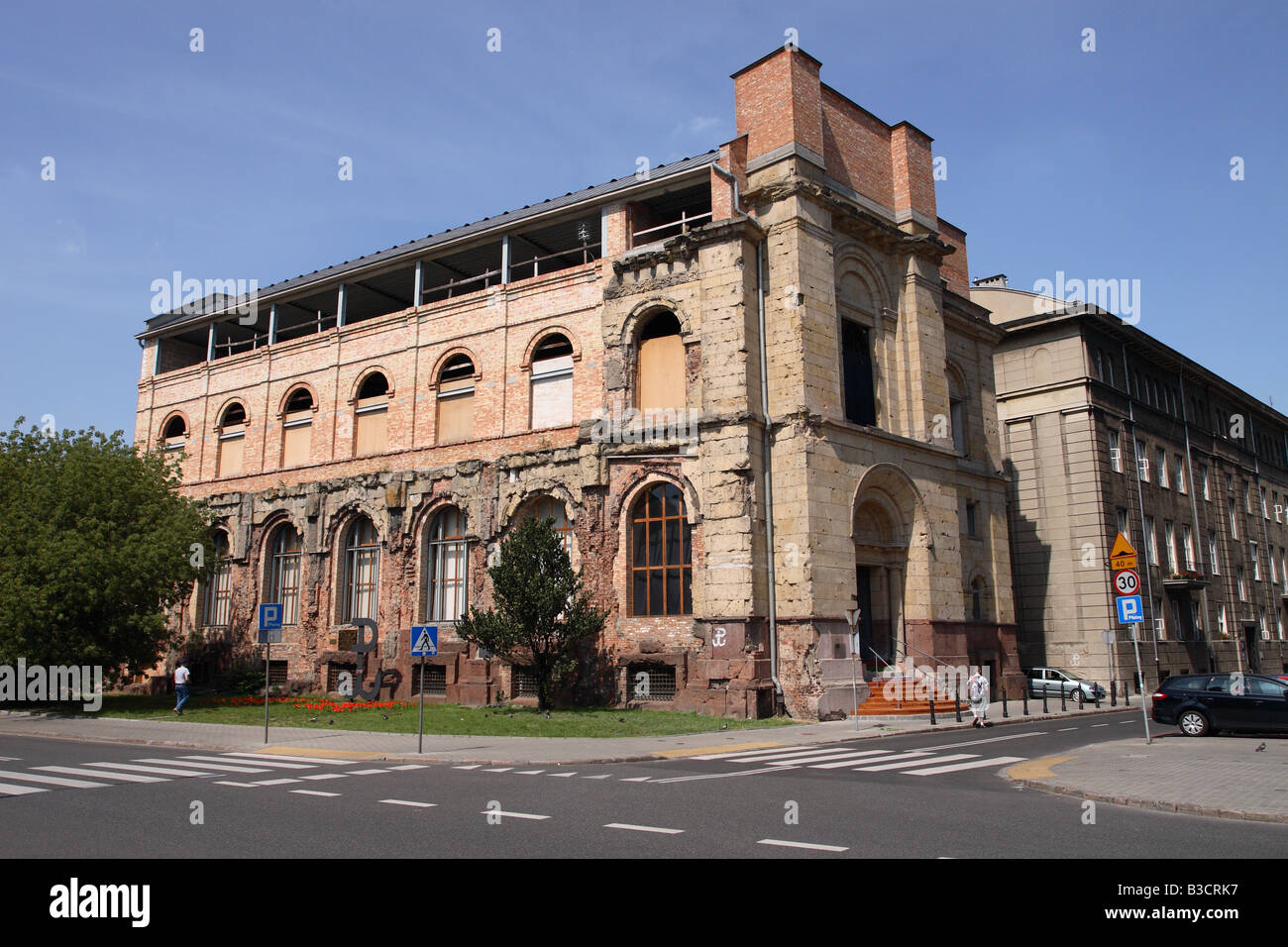 Warsaw Poland the ruins of the Bank of Poland as seen in 2008 was the ...