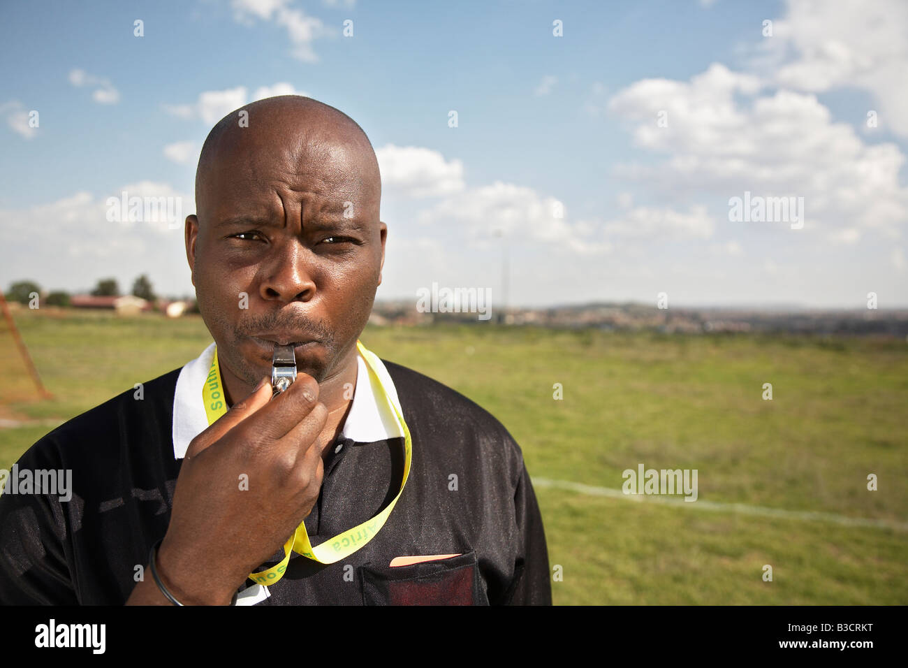 13MA-013 © Monkeyapple aFRIKA Collection Great Stock ! Referee blowing ...