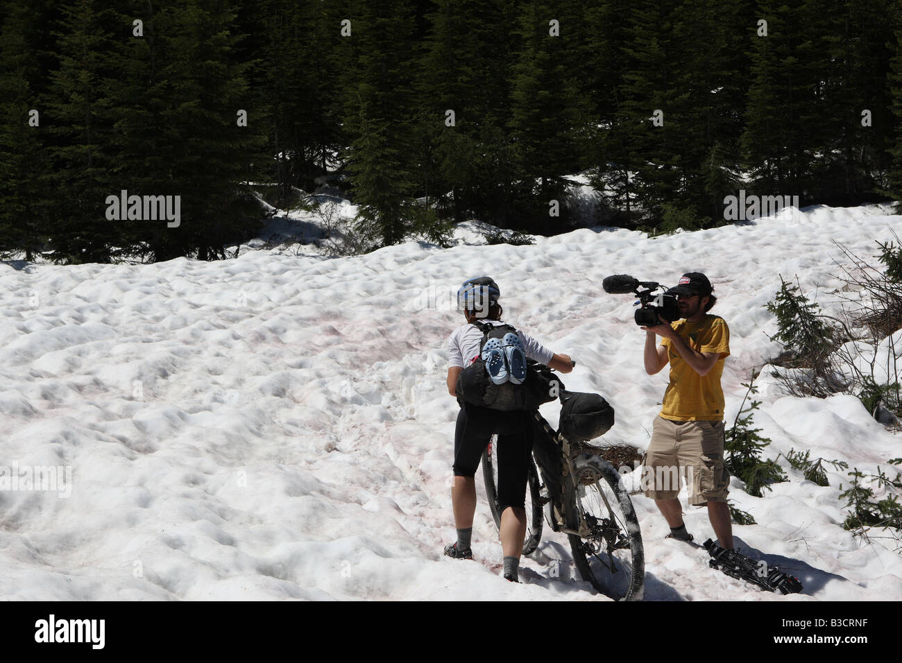 Filming a bike race hi-res stock photography and images - Alamy