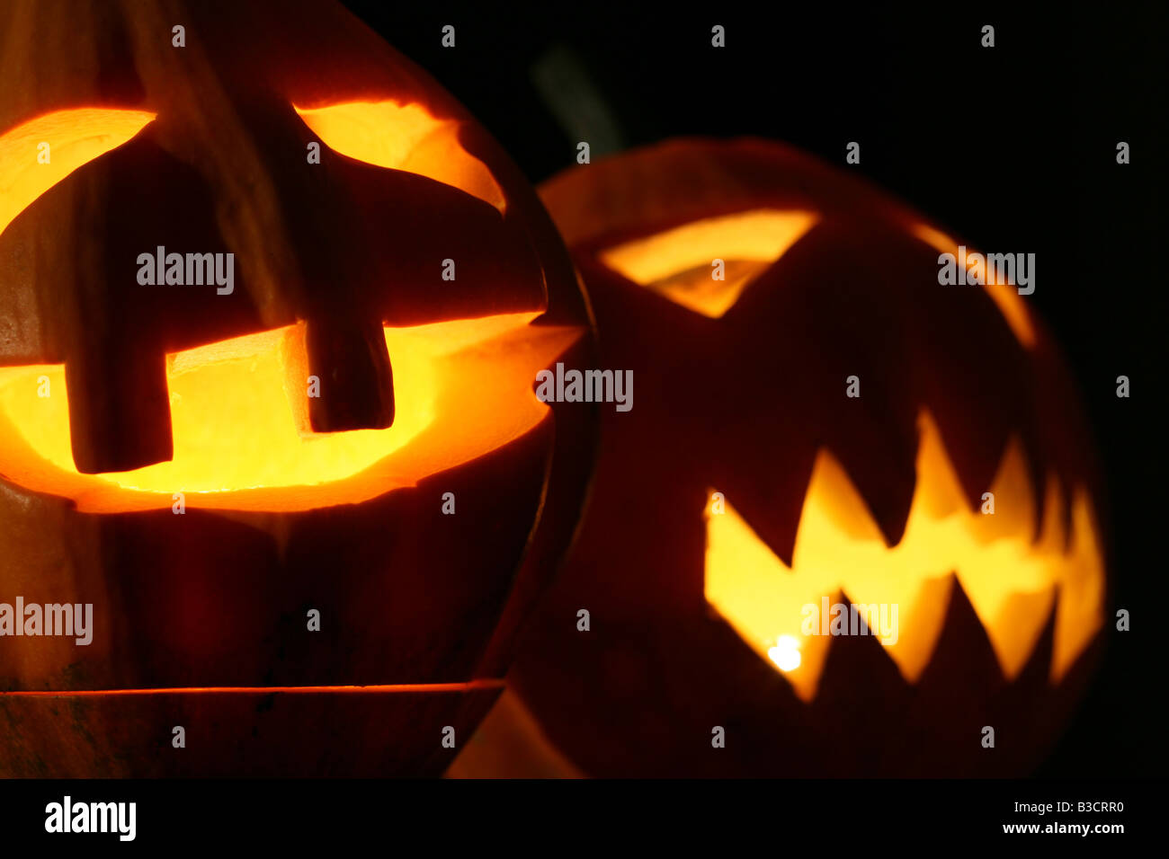 Halloween pumpkins jack o lantern Stock Photo - Alamy