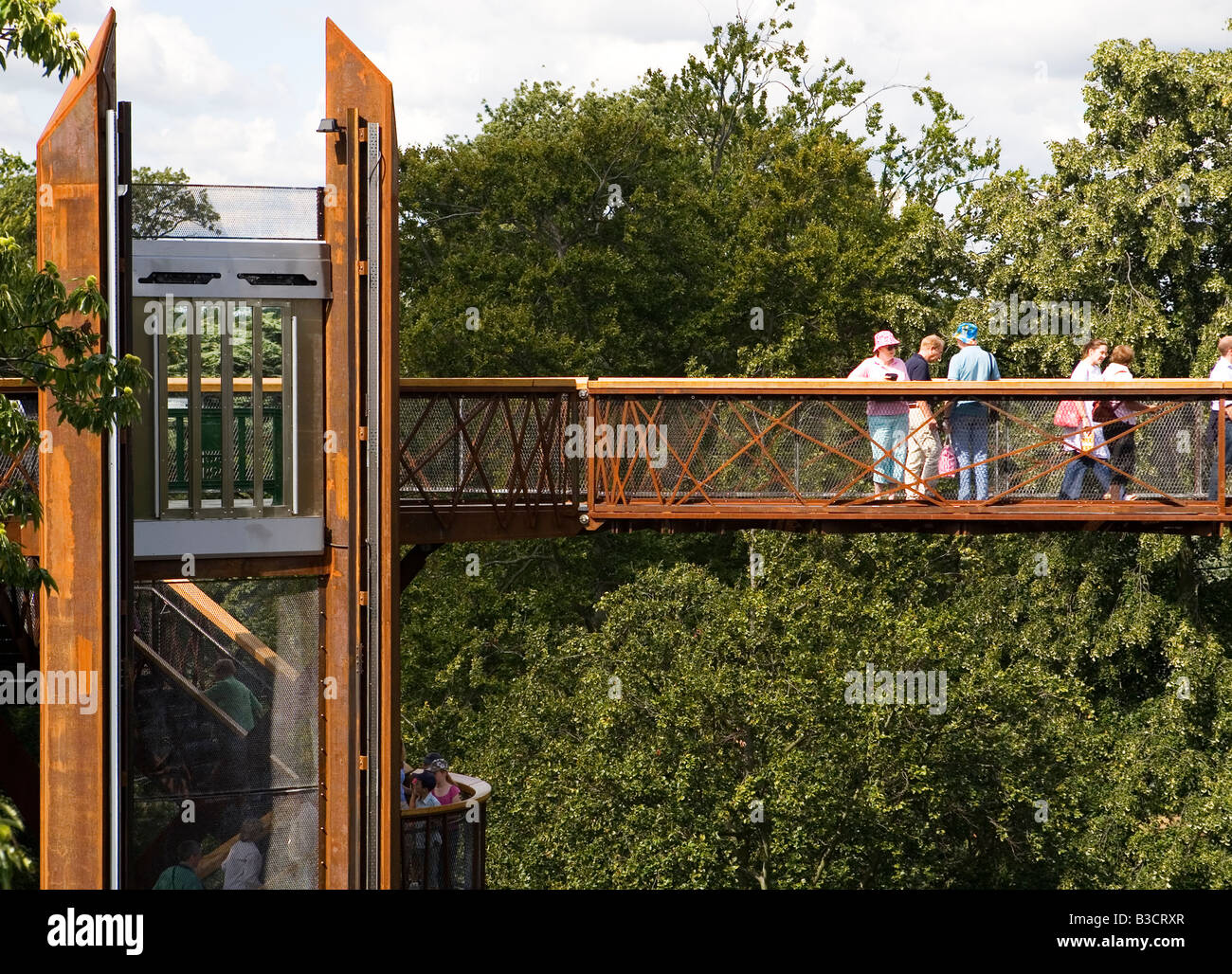 Tree top walk, Kew Gardens Stock Photo - Alamy