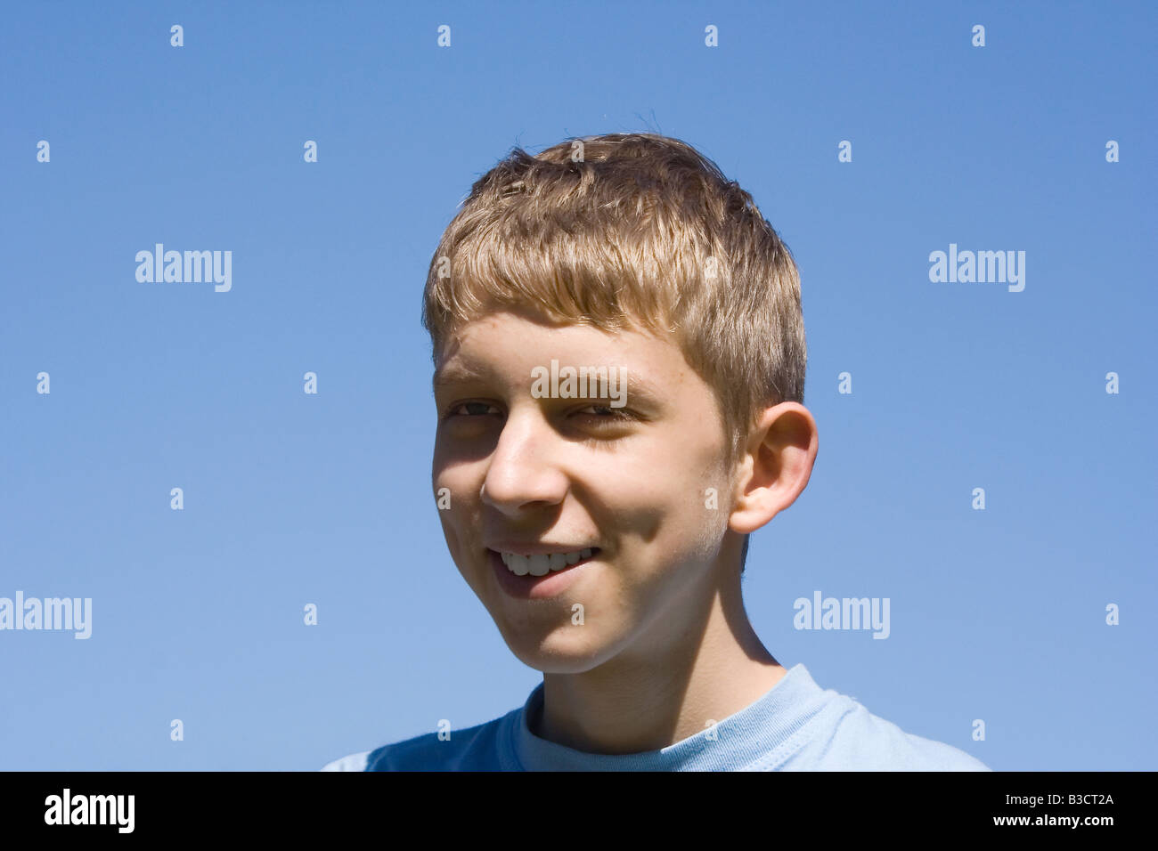 Blond teen laughing hi-res stock photography and images - Alamy