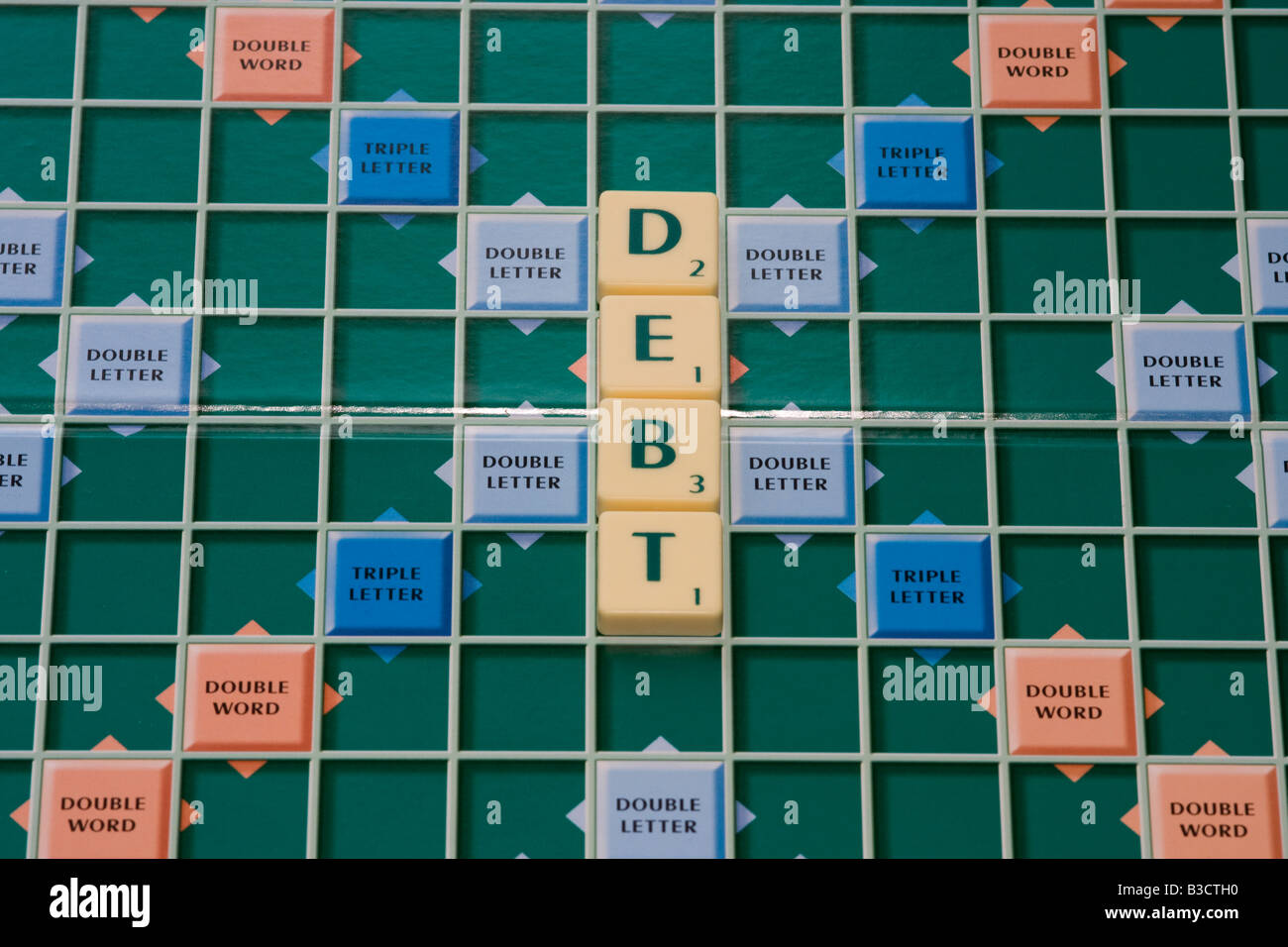 Debt word crossed hi-res stock photography and images - Alamy