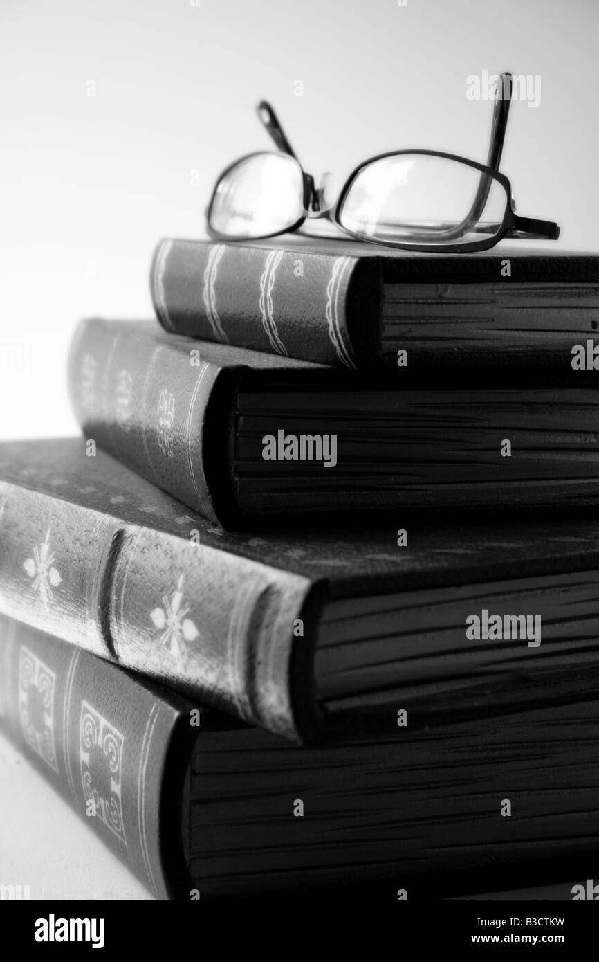 books with glasses Stock Photo - Alamy