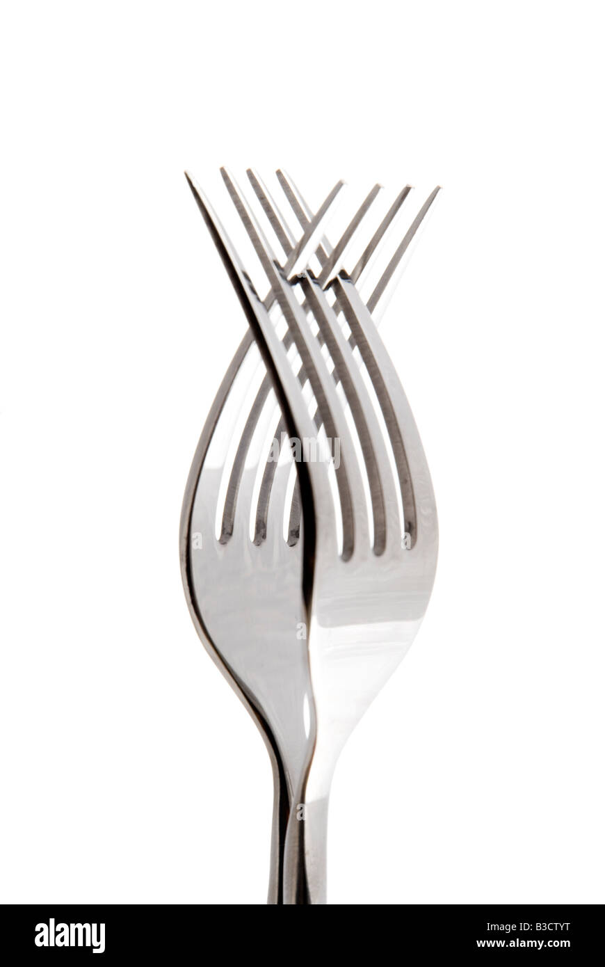 pair of forks Stock Photo - Alamy