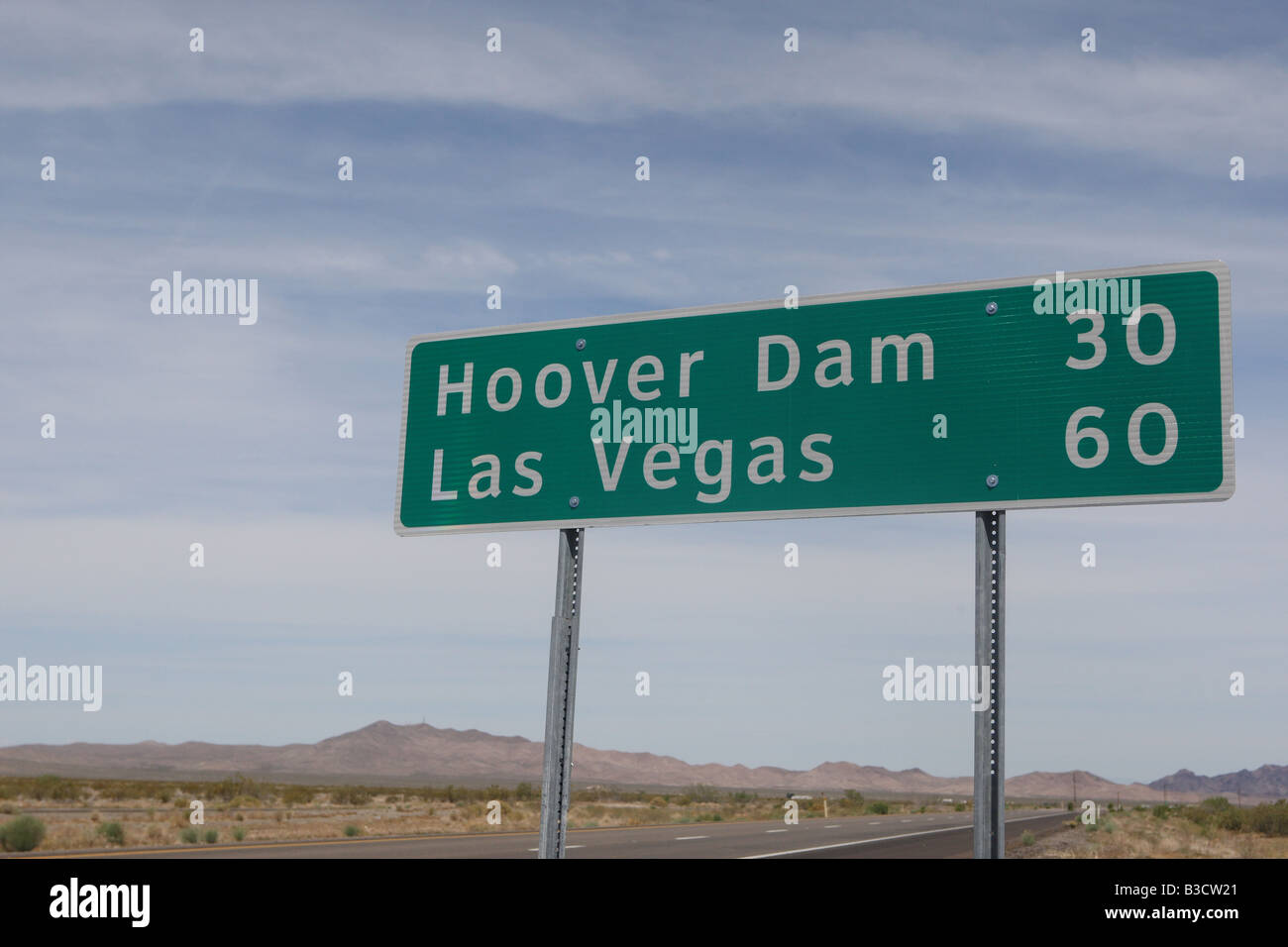 sign to hoover dam Stock Photo - Alamy