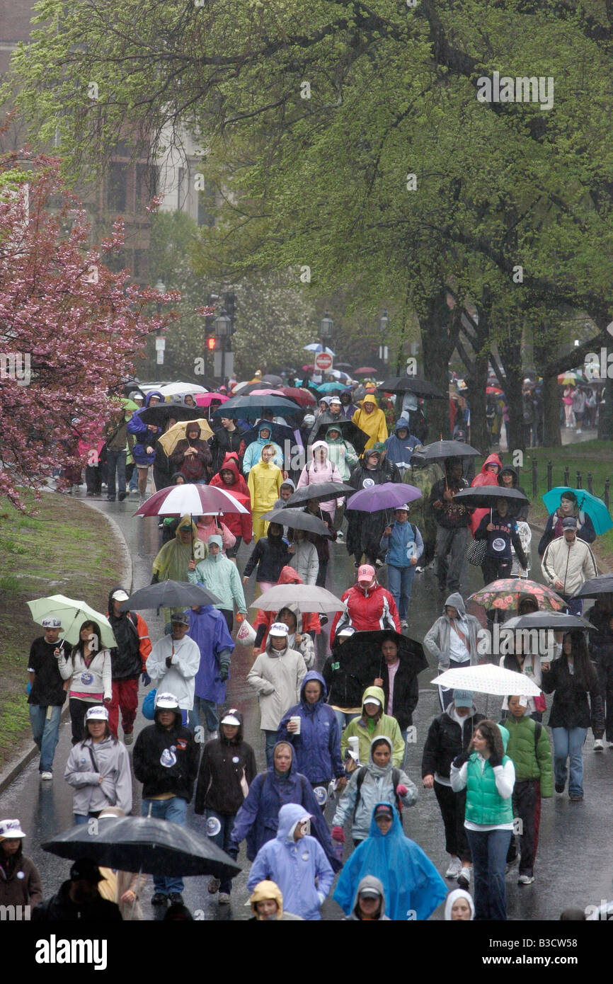 Charity walk for hunger Boston Massachusetts Stock Photo - Alamy