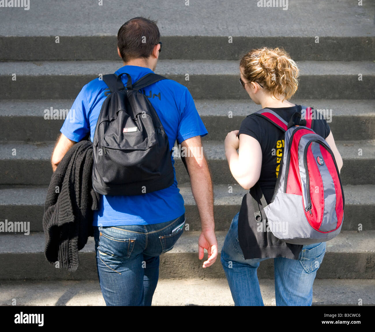 Backpack rear view hi-res stock photography and images - Alamy