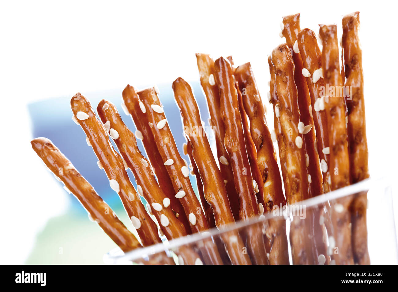 Saltsticks in plastic cup, close-up Stock Photo - Alamy