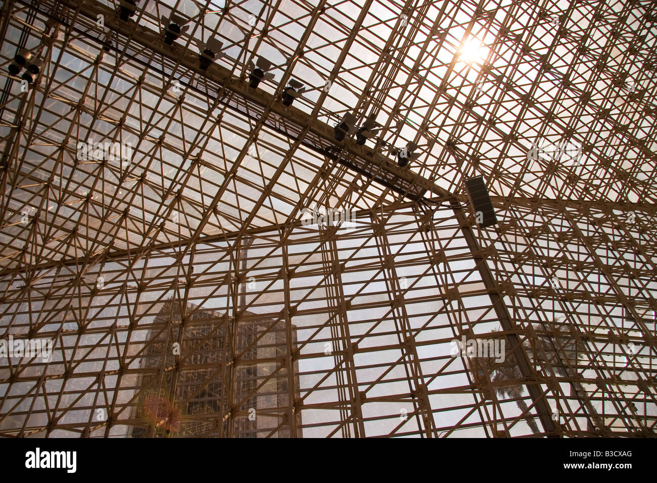 Internal scaffold structure Crystal Cathedral Stock Photo - Alamy