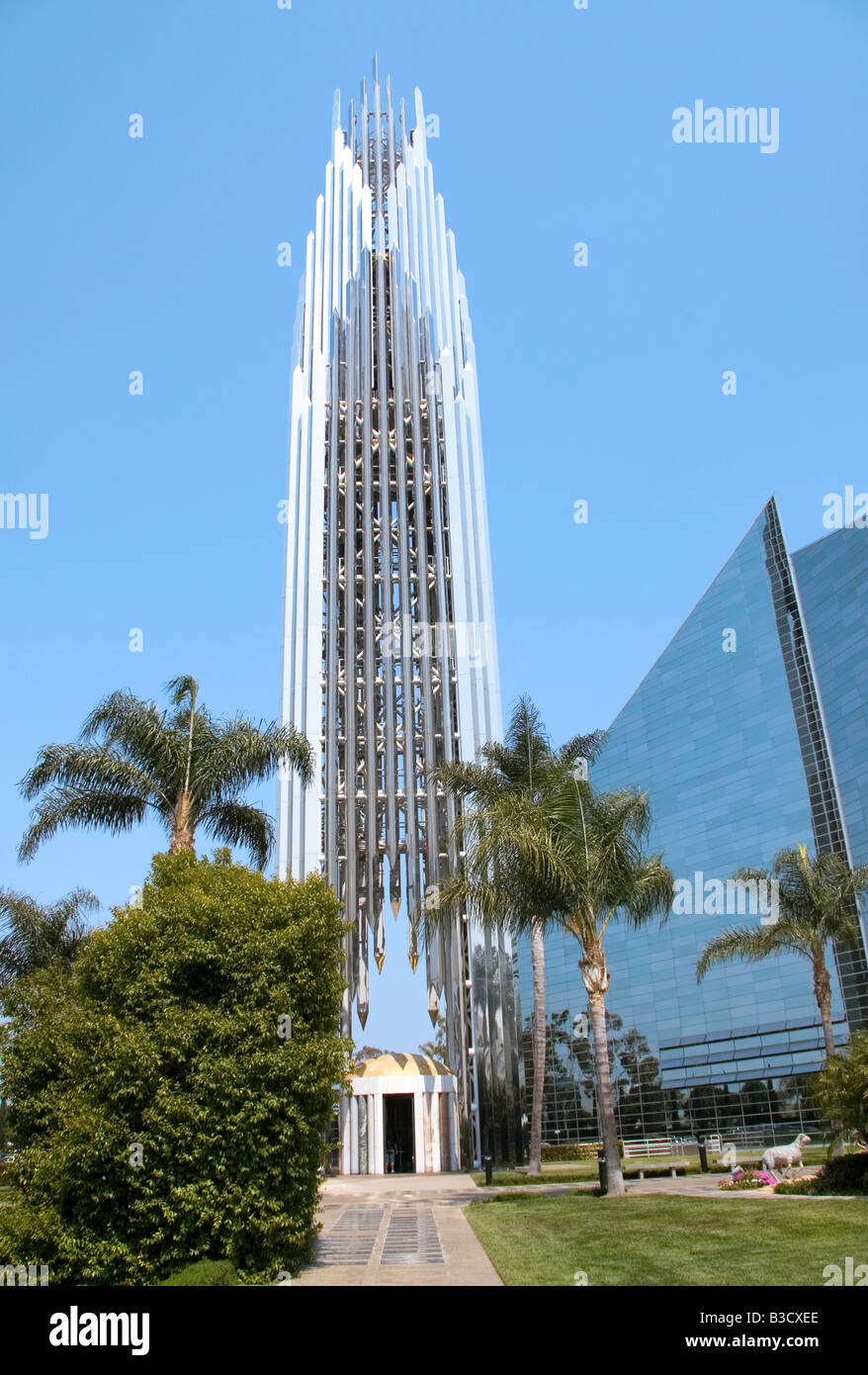 Bell Tower Crystal Cathedral Stock Photo - Alamy
