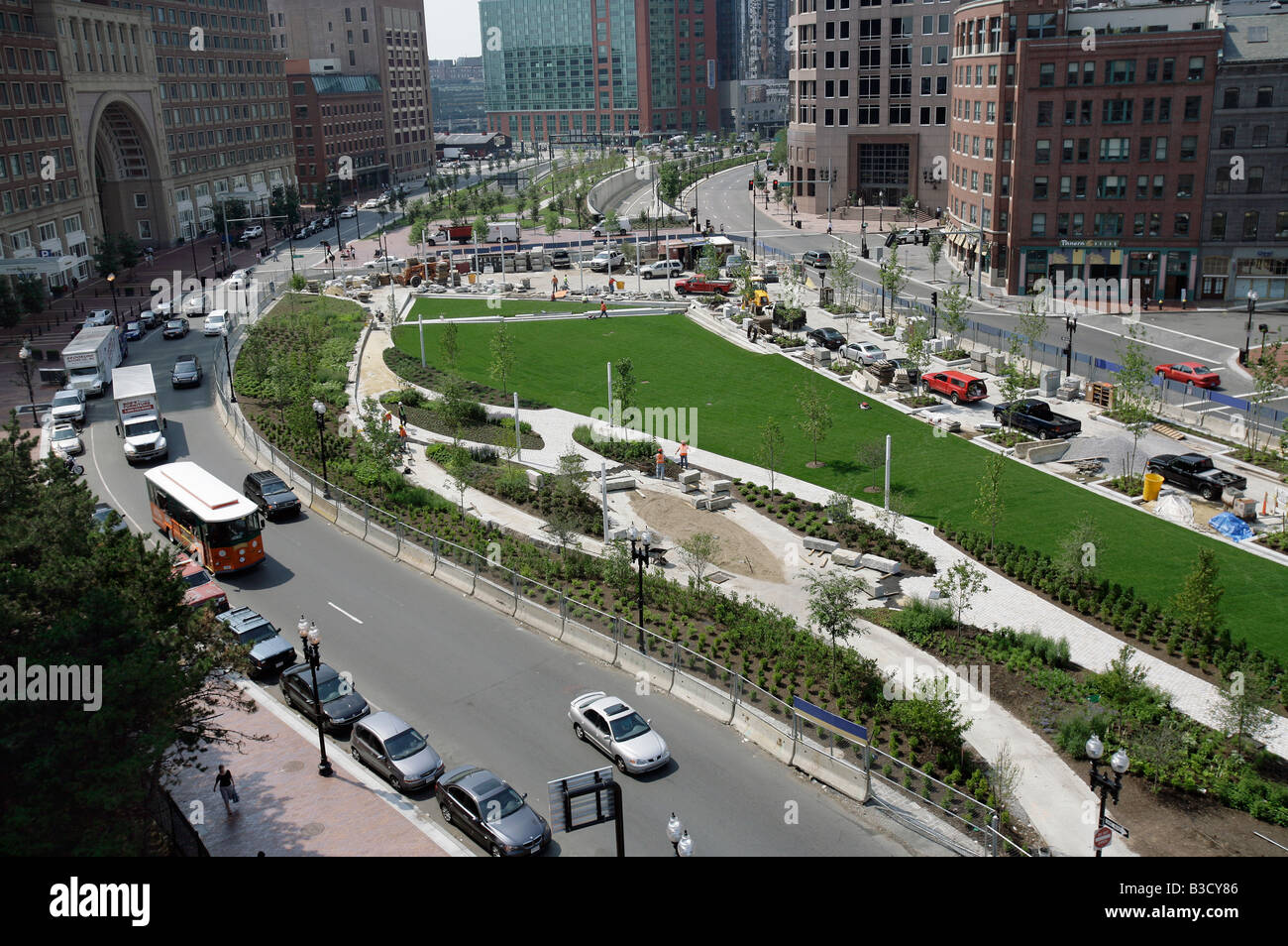 Open space has replaced the once elevated highway through downtown ...