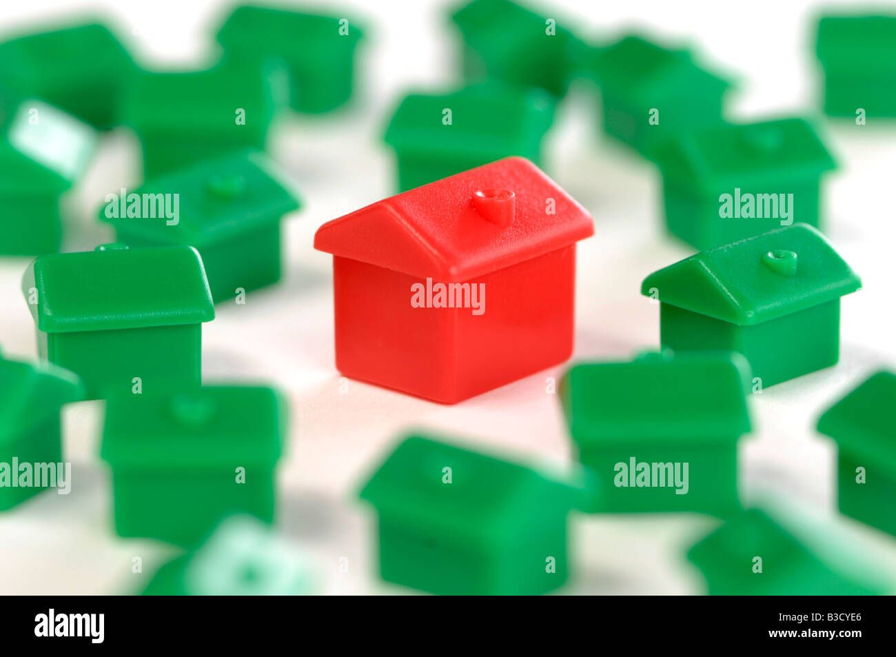 Miniature houses green red hi-res stock photography and images - Alamy