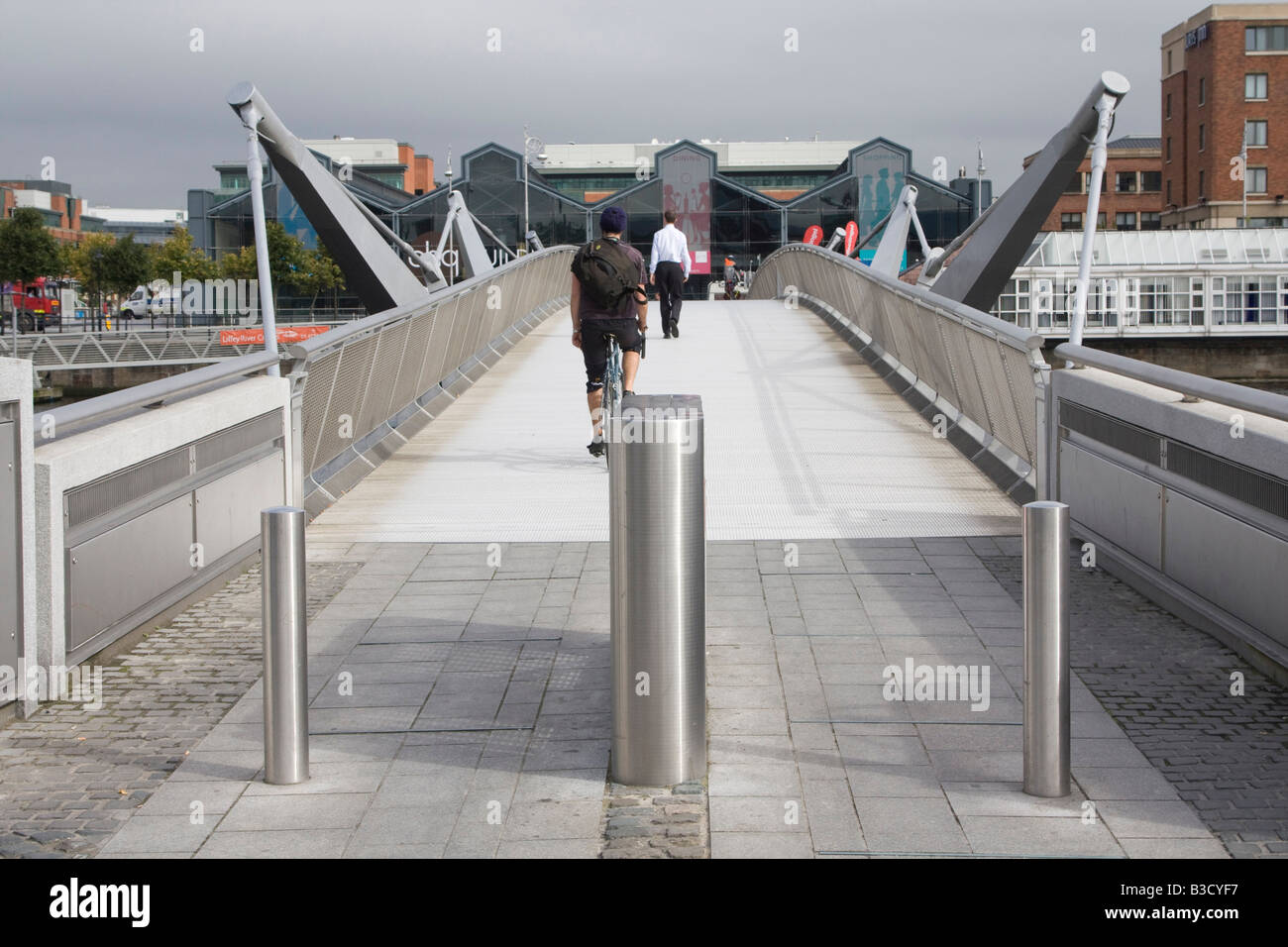 Sean o' Casey bridge Dublin City Centre Ireland Irish Republic EIRE ...