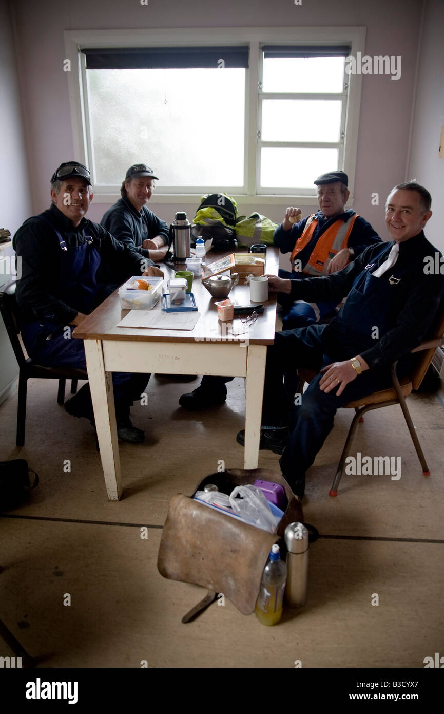 An old steam train working in Taihape New Zealand The train operators ...