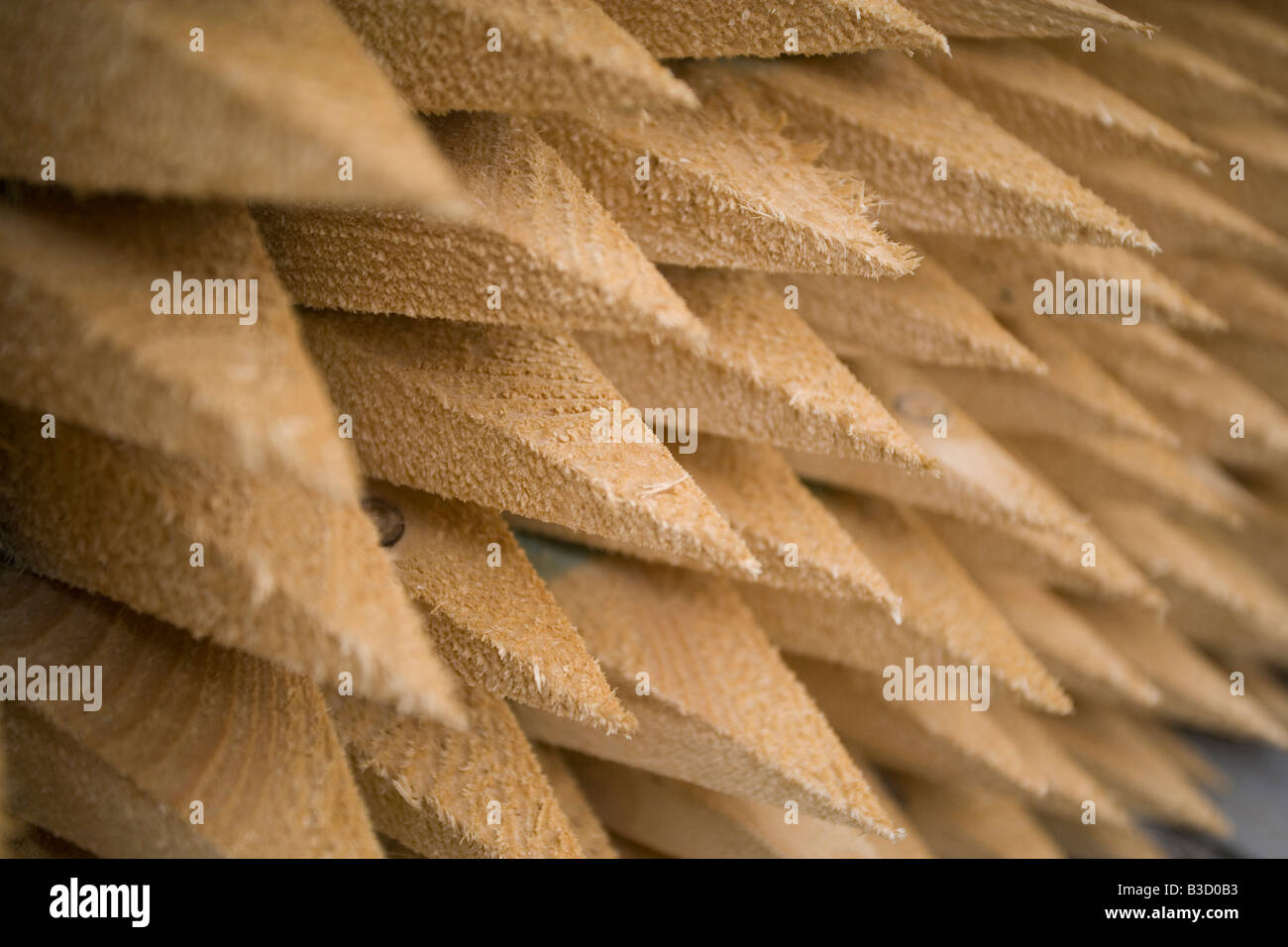 Wooden poles, close-up Stock Photo - Alamy
