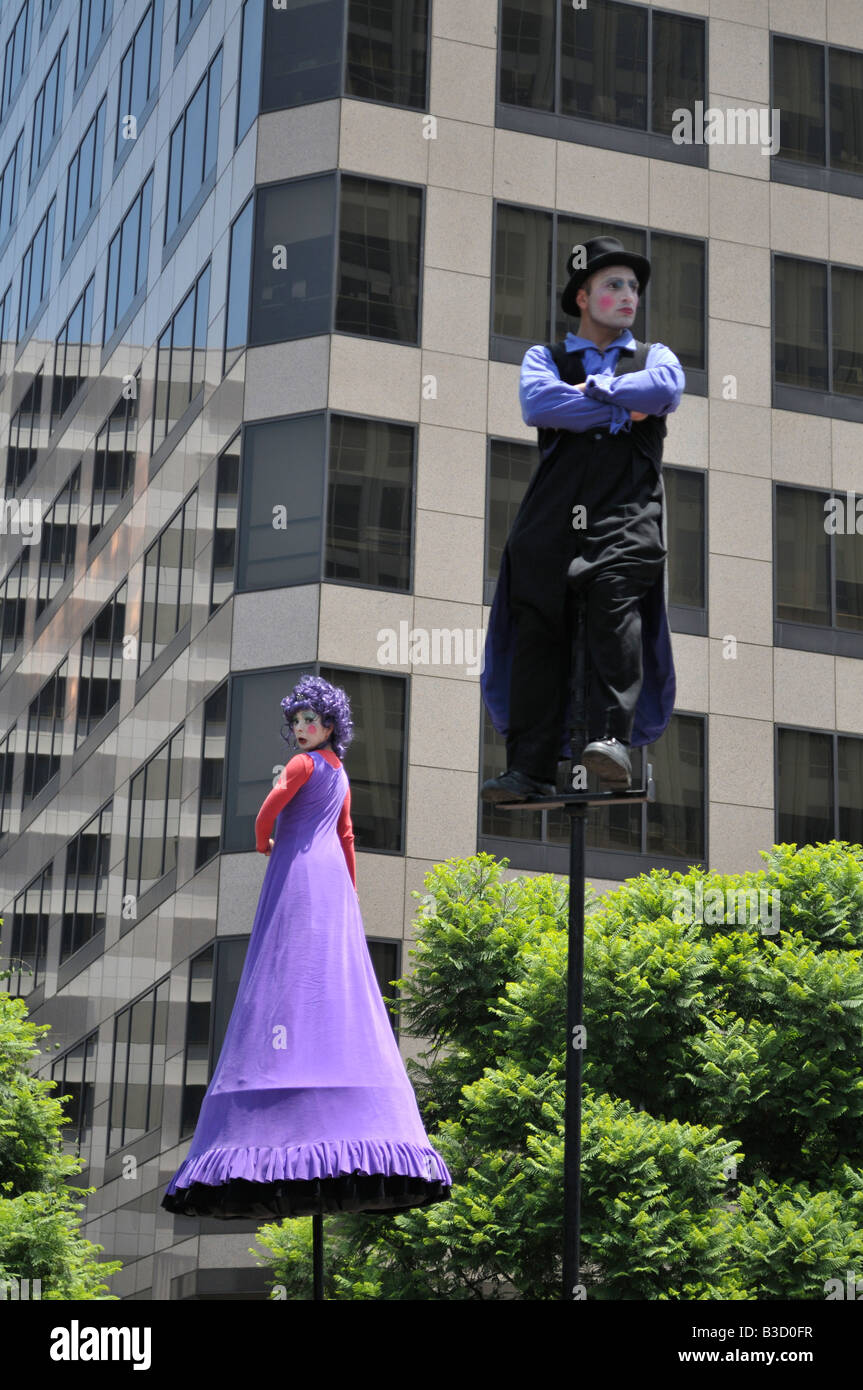 Australian performance group Strange Fruit entertaining in downtown Los ...