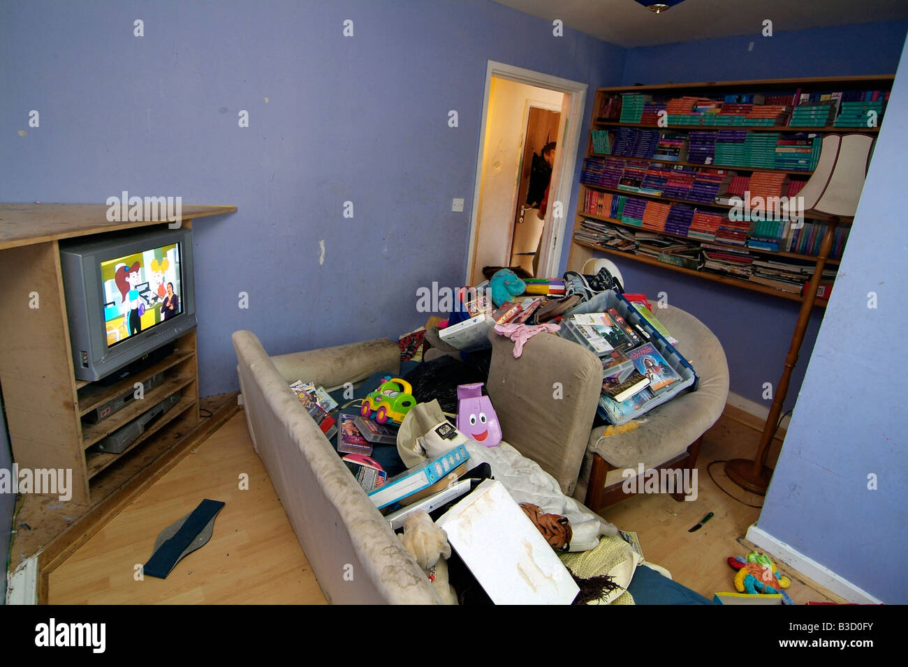 Squalid social housing in Tower Hamlets London England Stock Photo - Alamy