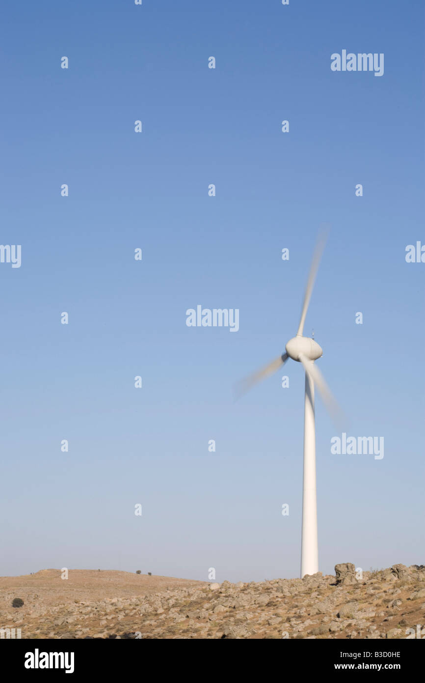 Wind wheel in landscape Stock Photo - Alamy