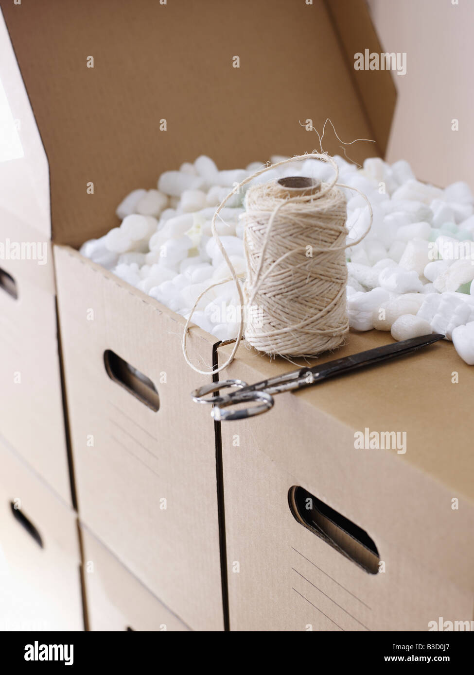 Cardboard boxes stack packing material hi-res stock photography and ...