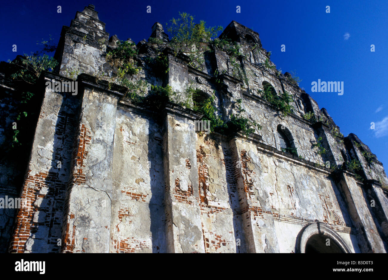 paoay church facade laoag luzon philippines Stock Photo - Alamy