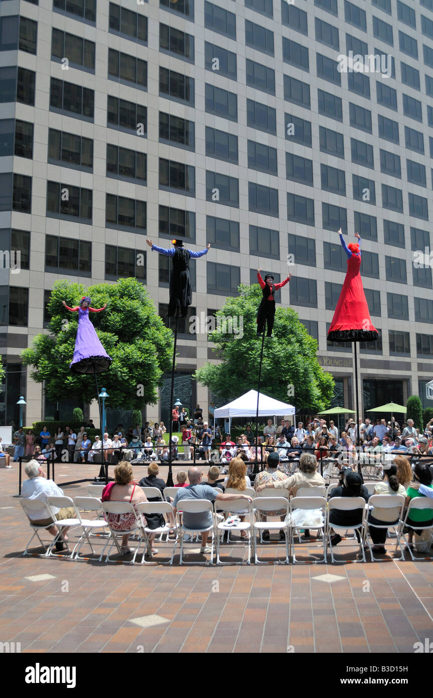 Australian performance group Strange Fruit entertaining in downtown Los ...