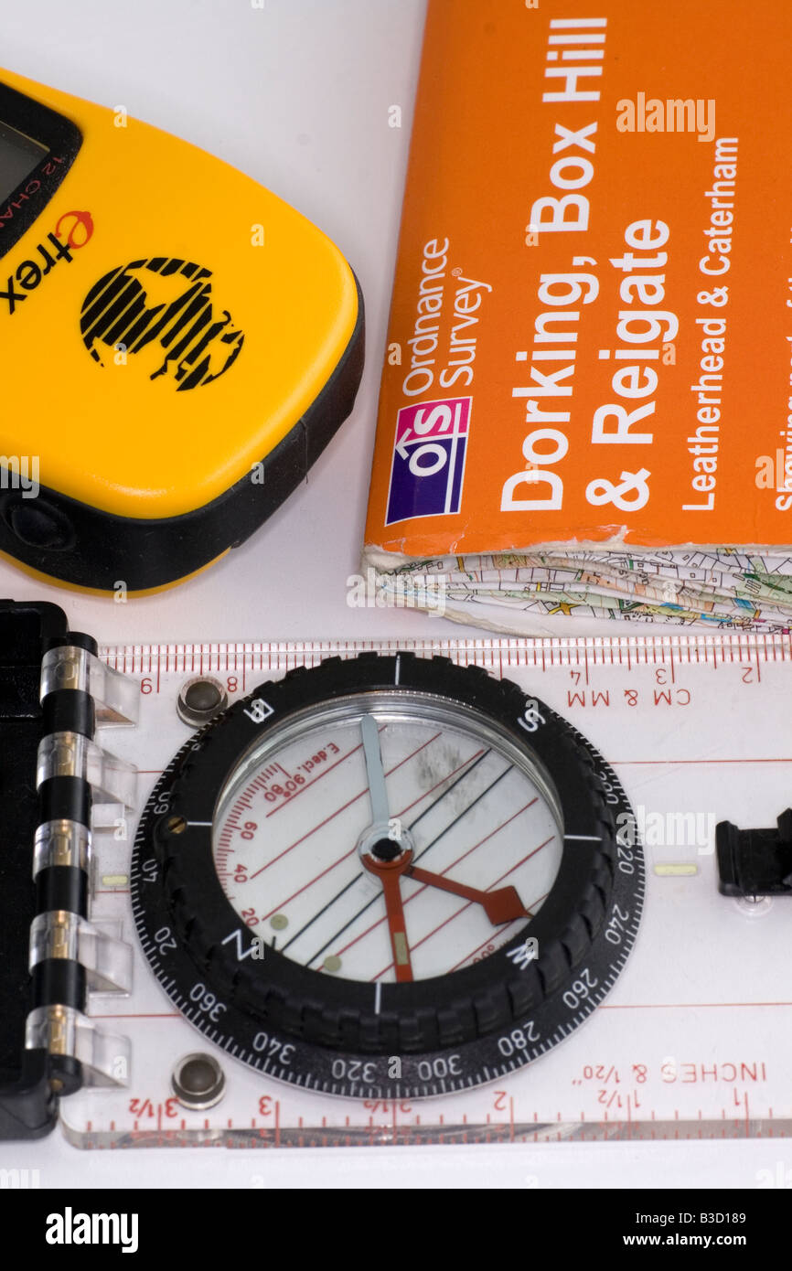 Walkers compass map hi-res stock photography and images - Alamy