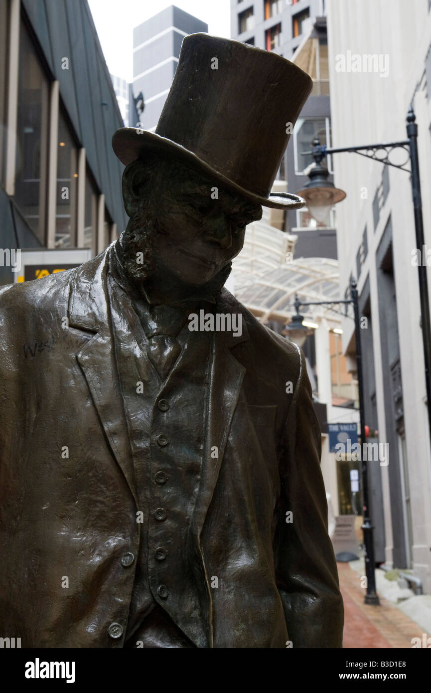 Statue of Lord Plimmer past Mayor of Wellington City New Zealand Stock ...