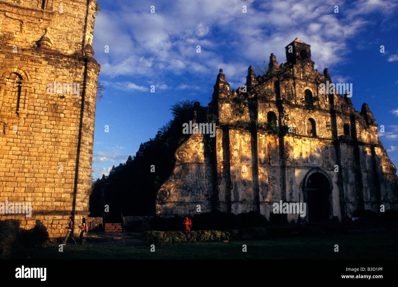 paoay church facade laoag luzon philippines Stock Photo - Alamy
