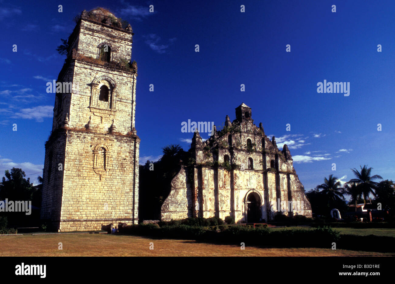 paoay church facade laoag luzon philippines Stock Photo - Alamy