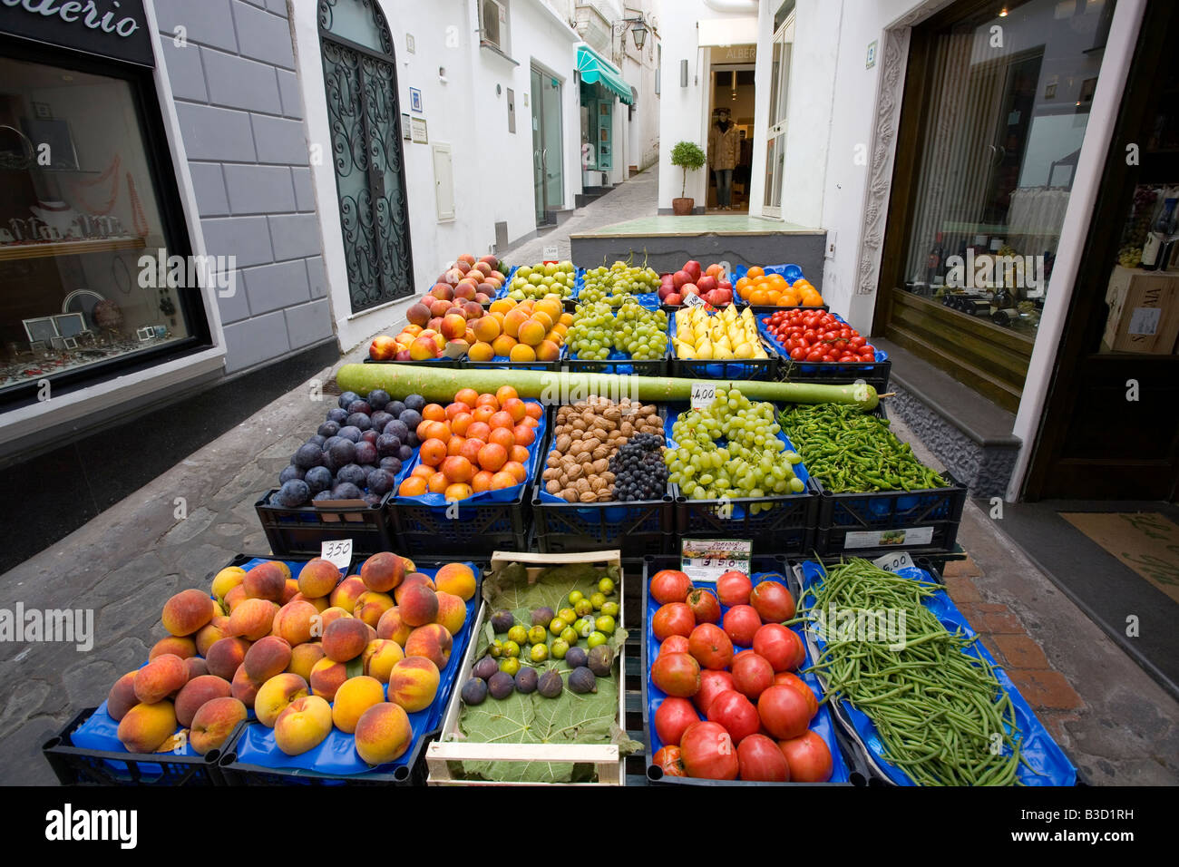 A fruit stand in Capri Italy Stock Photo - Alamy