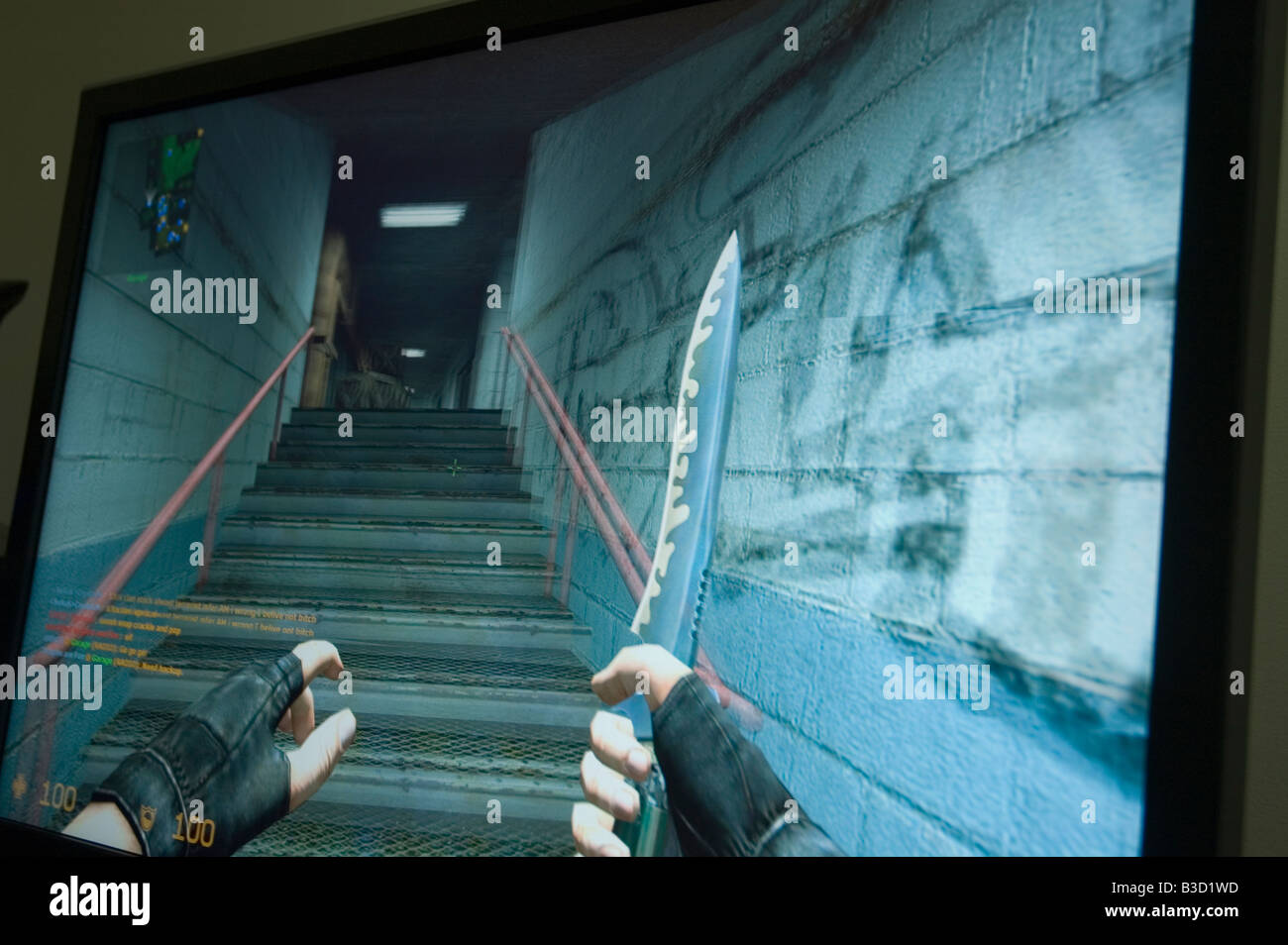 Knife Video game Stock Photo - Alamy