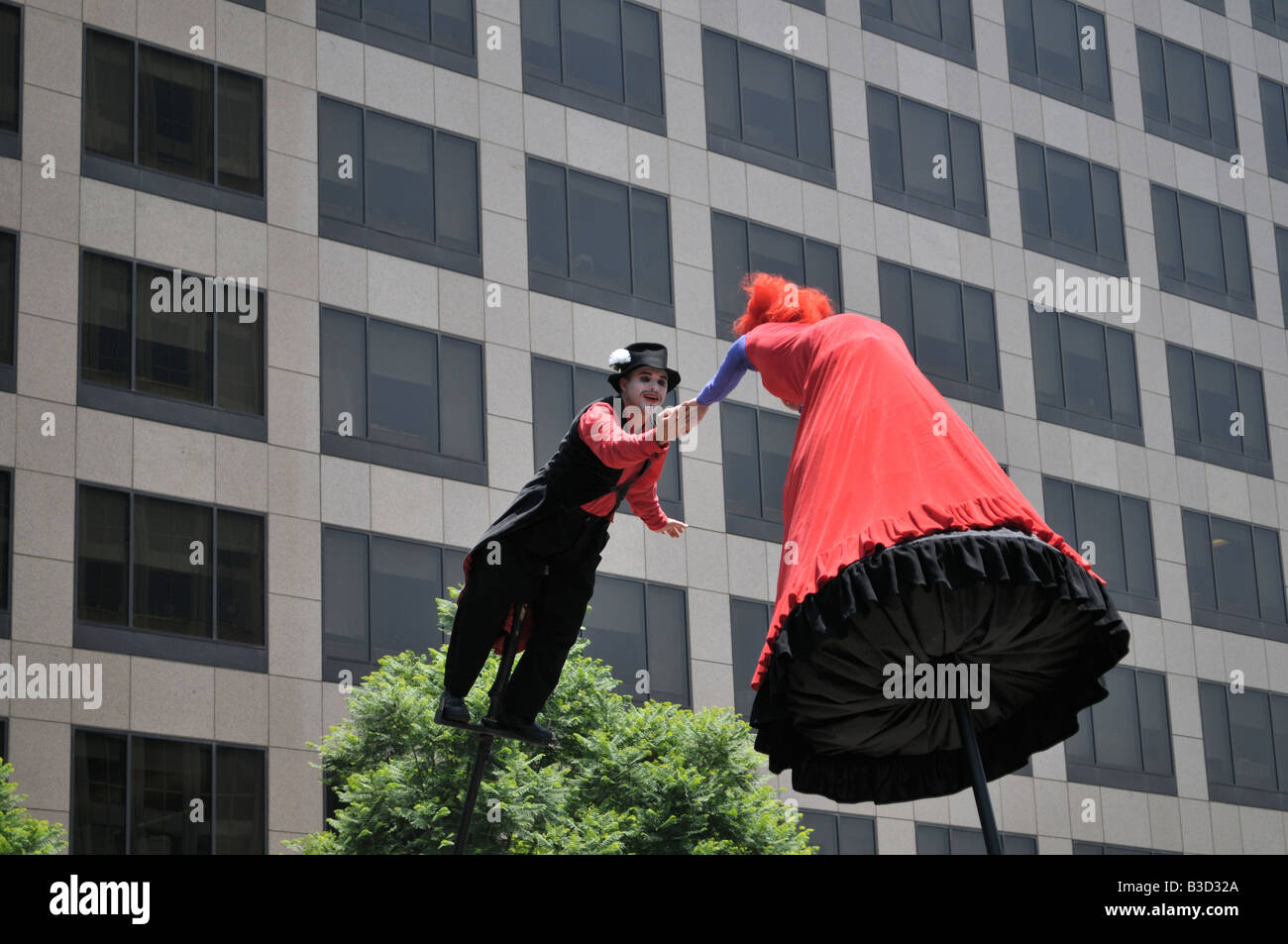 Australian performance group Strange Fruit entertaining in downtown Los ...