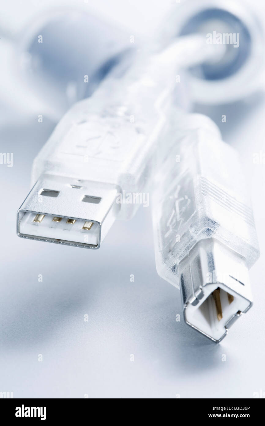 Computer plug, close-up Stock Photo - Alamy