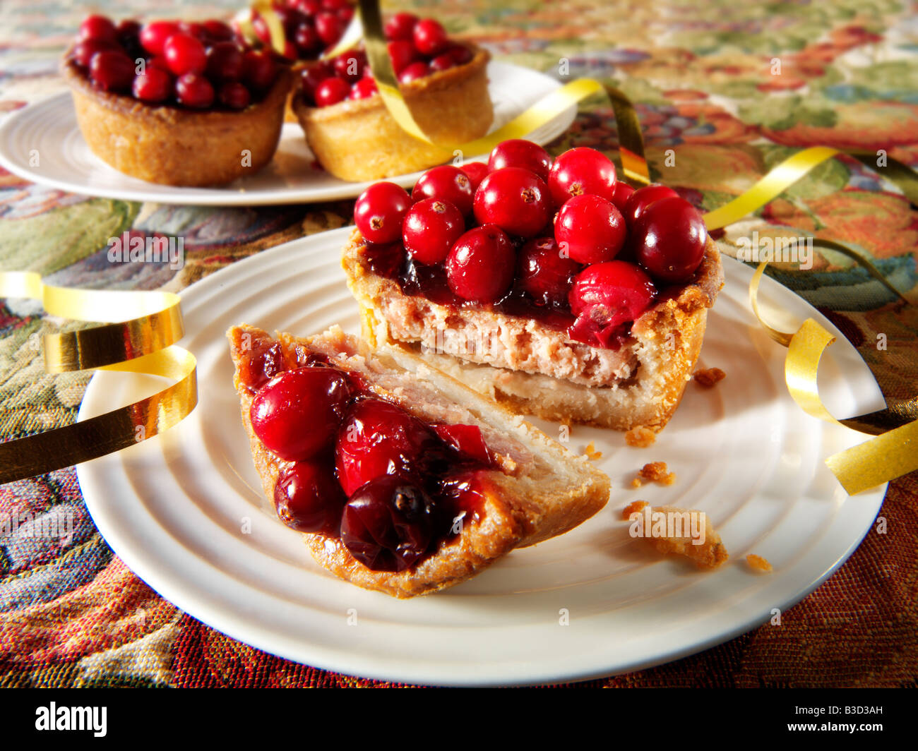 Cranberry topped pork pie - traditional British winter "christmas food ...