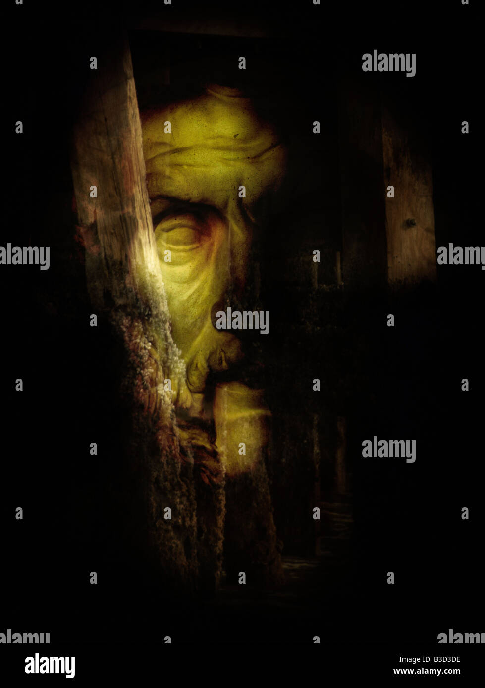 Face of a Sculpture of a Man Editorial Use Only Stock Photo - Alamy