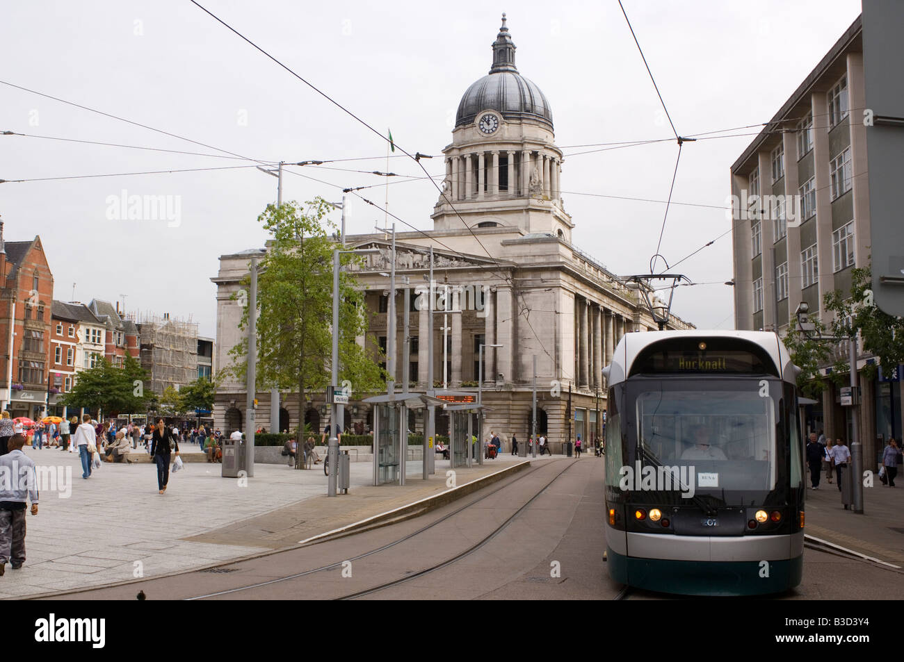 Trams nottingham city centre hi-res stock photography and images - Alamy