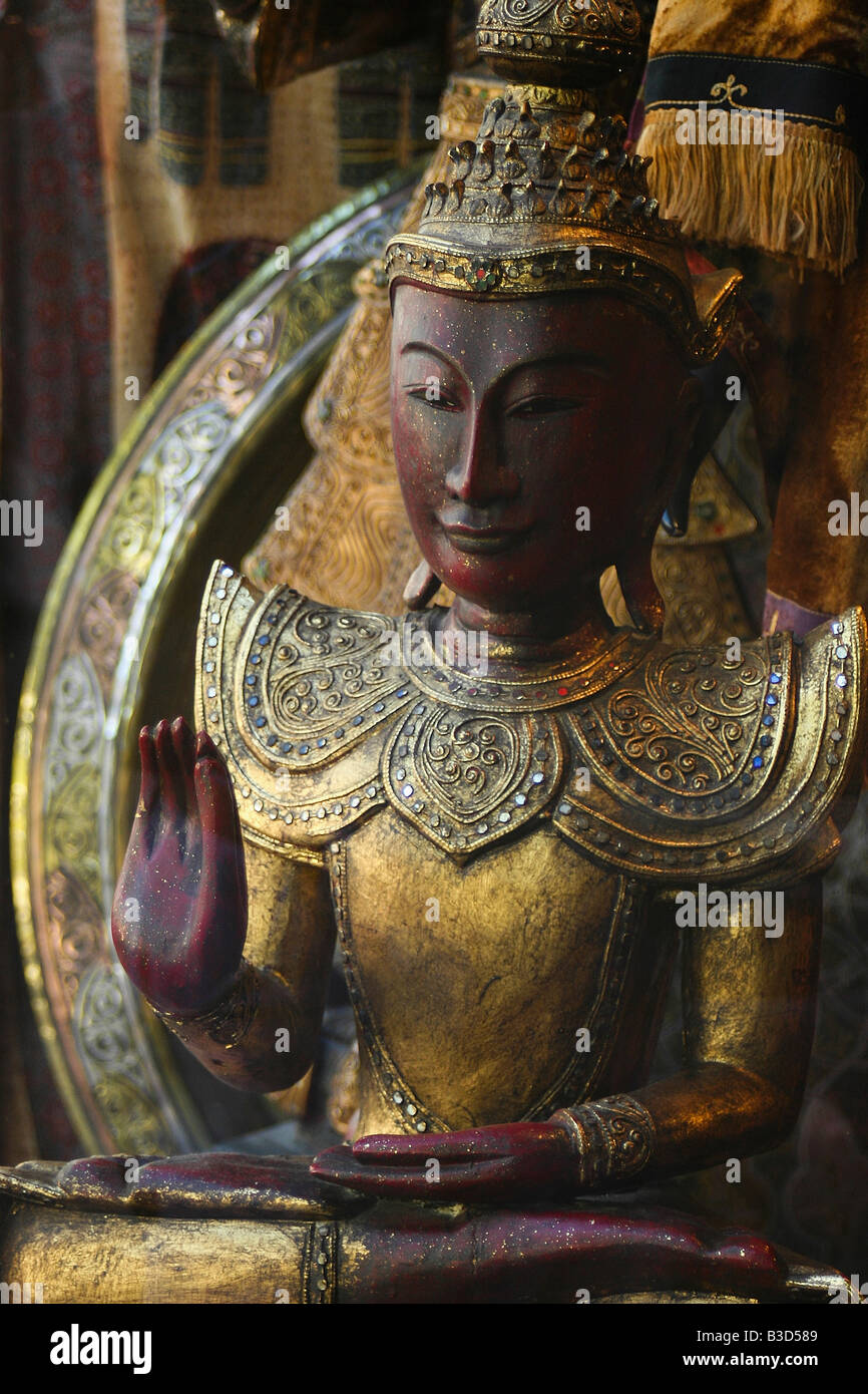 Meditating Buddha statue Stock Photo - Alamy