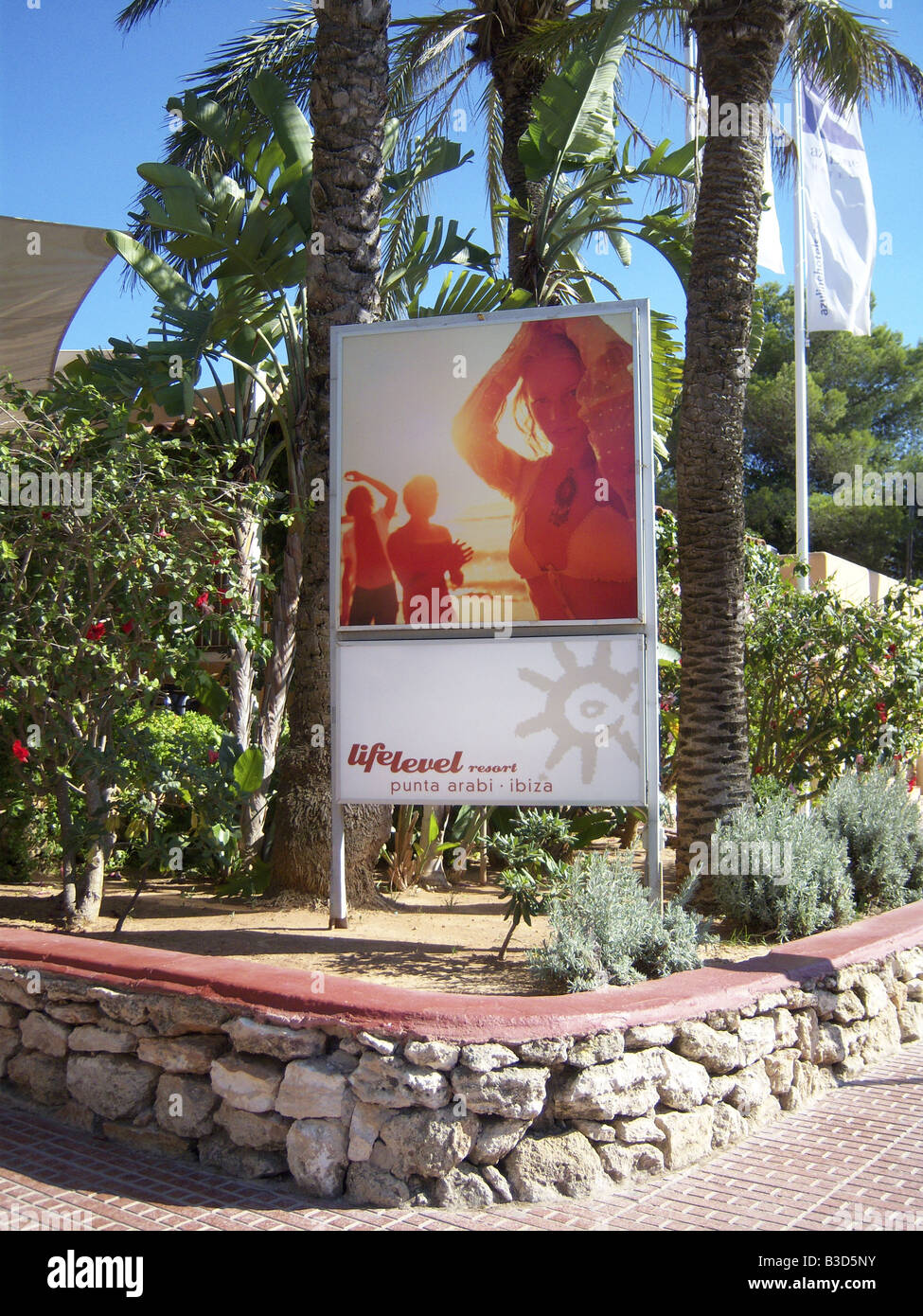 advertising sign at the island of Ibiza, Spain, Europe. Photo by Willy ...