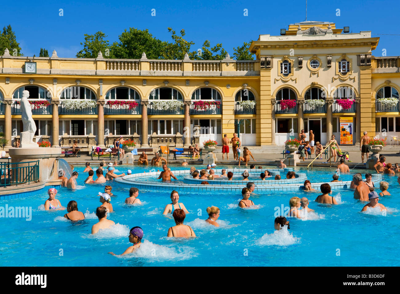 The Szechenyi baths in Budapest Hungary Stock Photo - Alamy