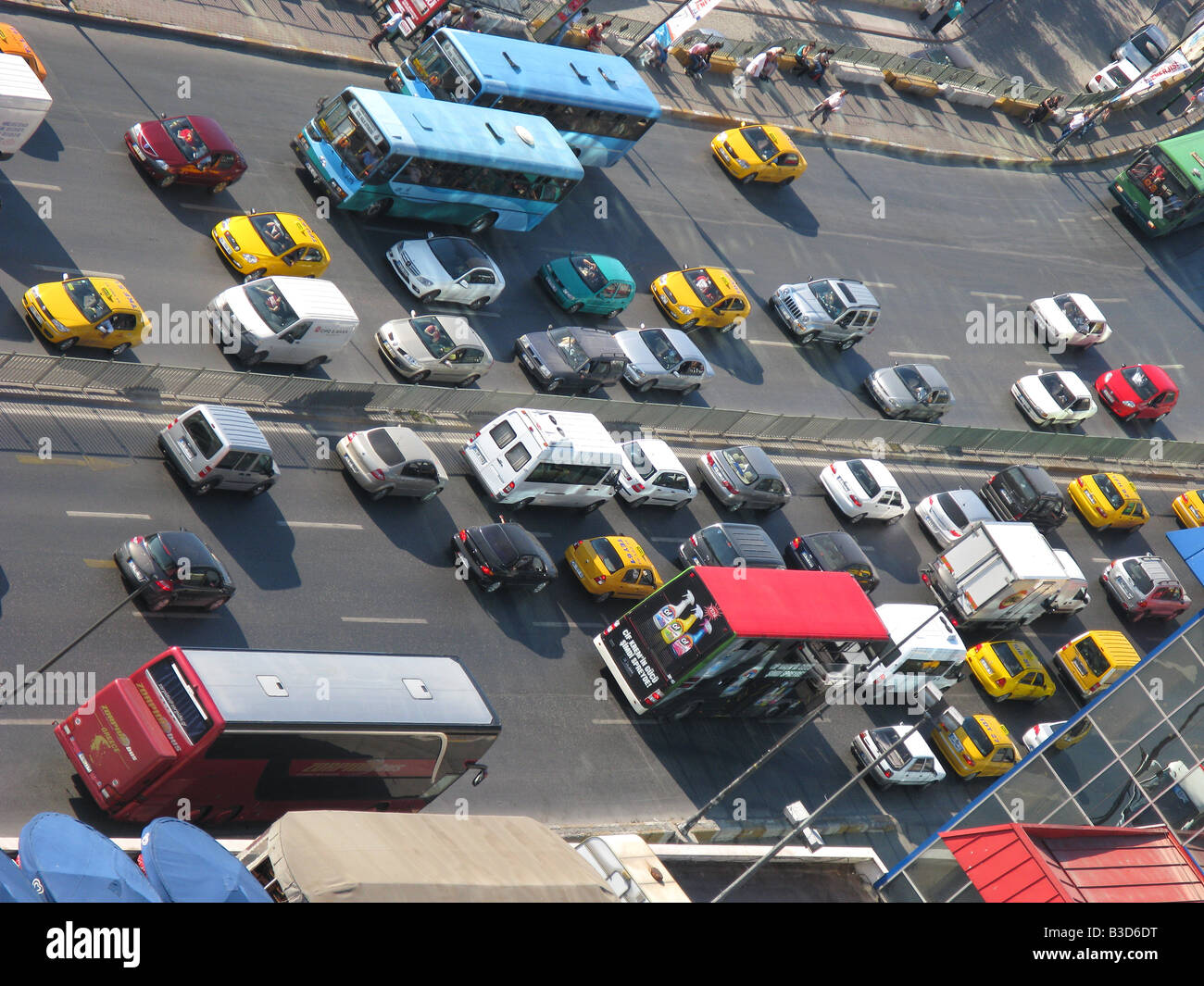 Motorway busy 4 lanes hi-res stock photography and images - Alamy
