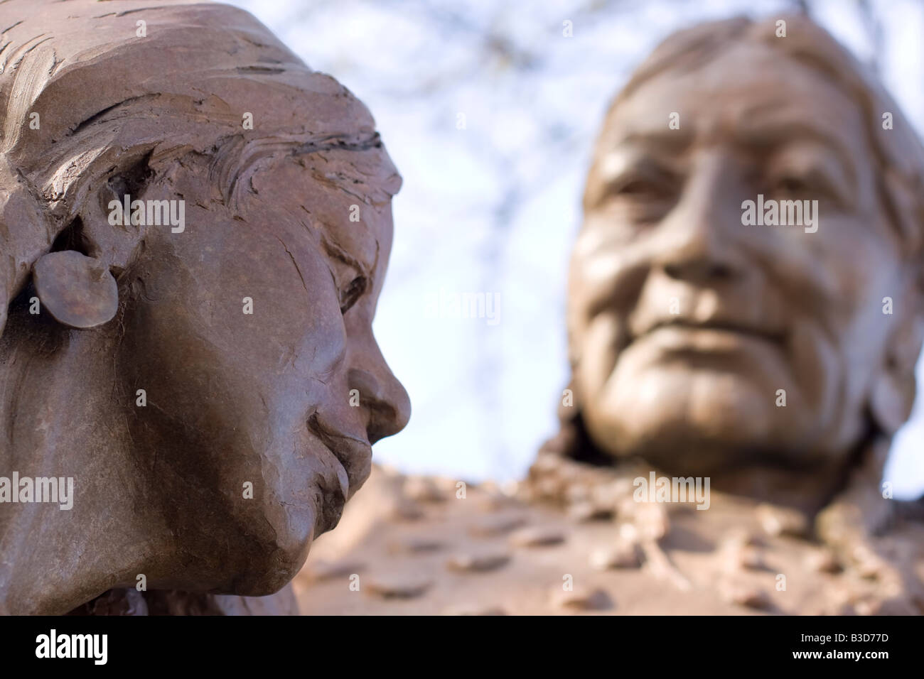 "Hunkayapi" or "''Tying on the Eagle Plume" statue at Rapid City, South ...