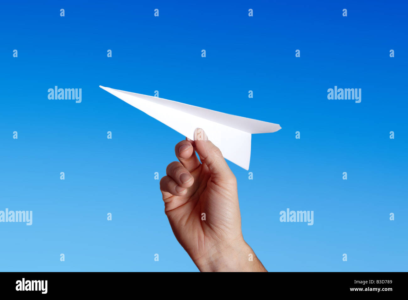 throwing a paper plane Stock Photo - Alamy