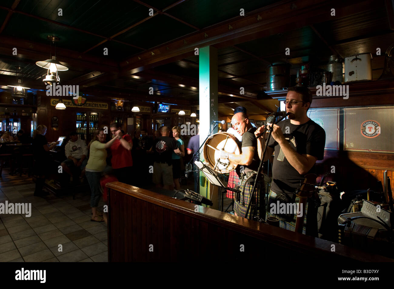A band plays in in a pub in Banff Alberta Stock Photo - Alamy