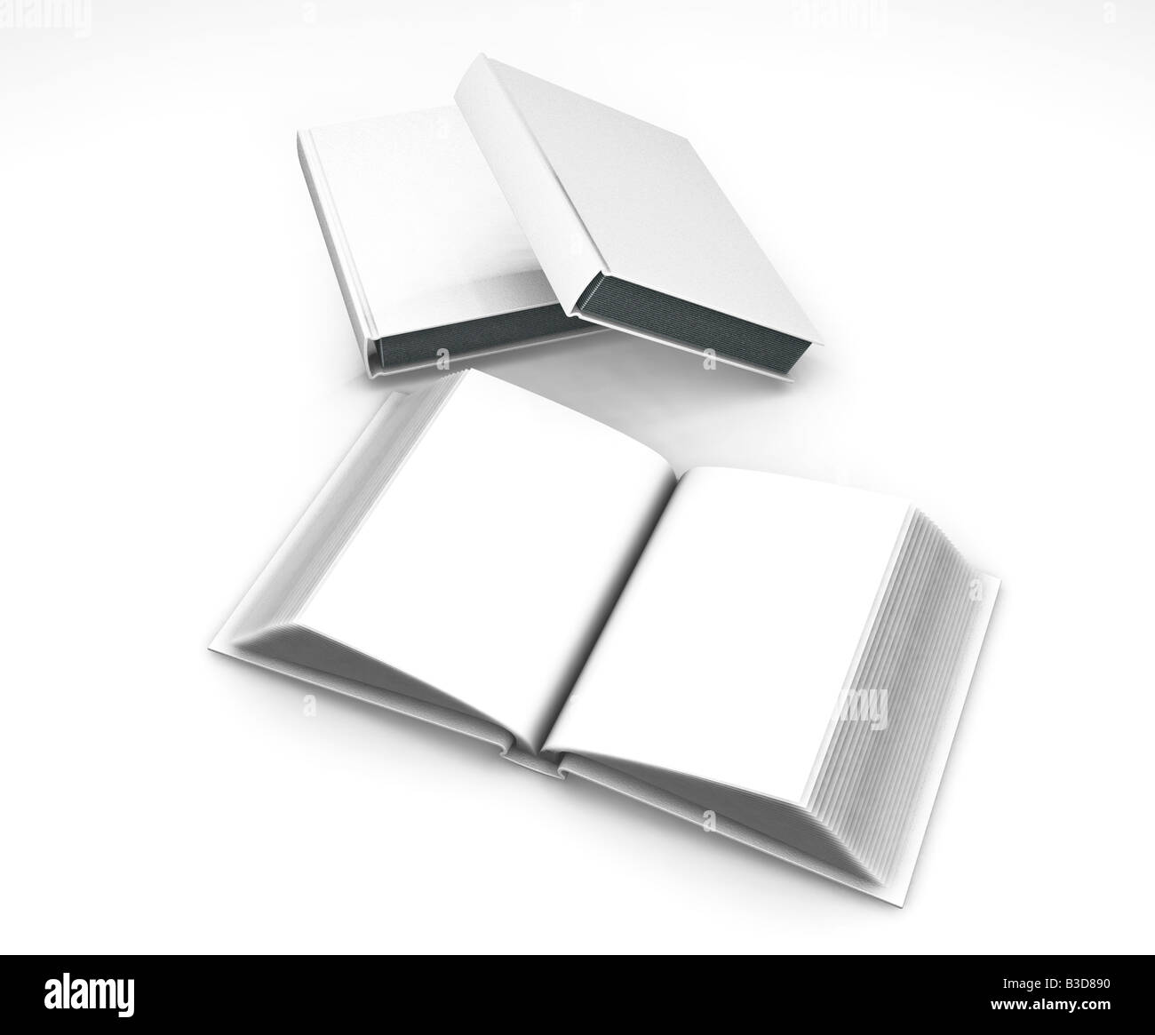 3D render of books Stock Photo - Alamy