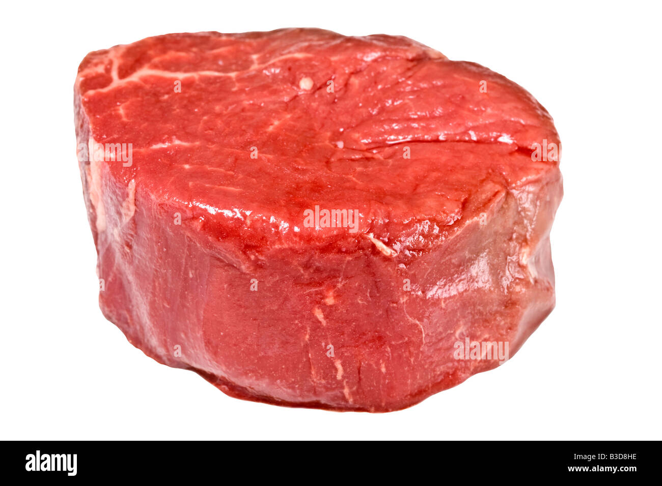 Raw fillet steak isolated on white background Stock Photo - Alamy