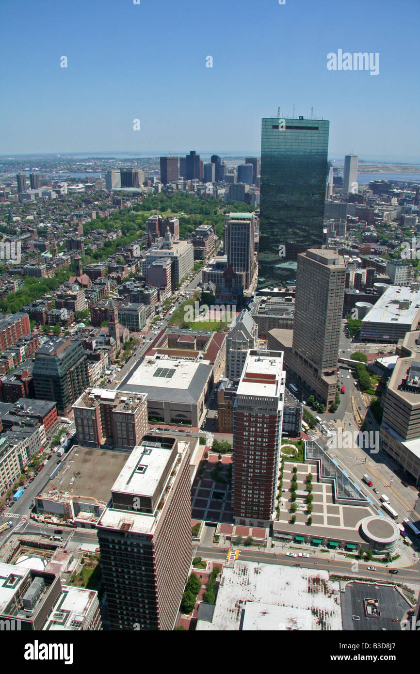 Boston city skyline from high perspective Stock Photo - Alamy