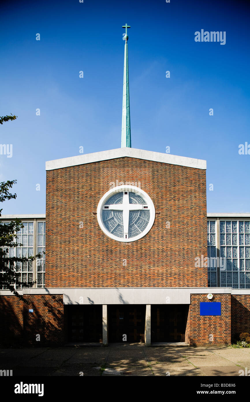Our Lady of Fatima Roman Catholic Church in Harlow Essex UK Stock Photo ...