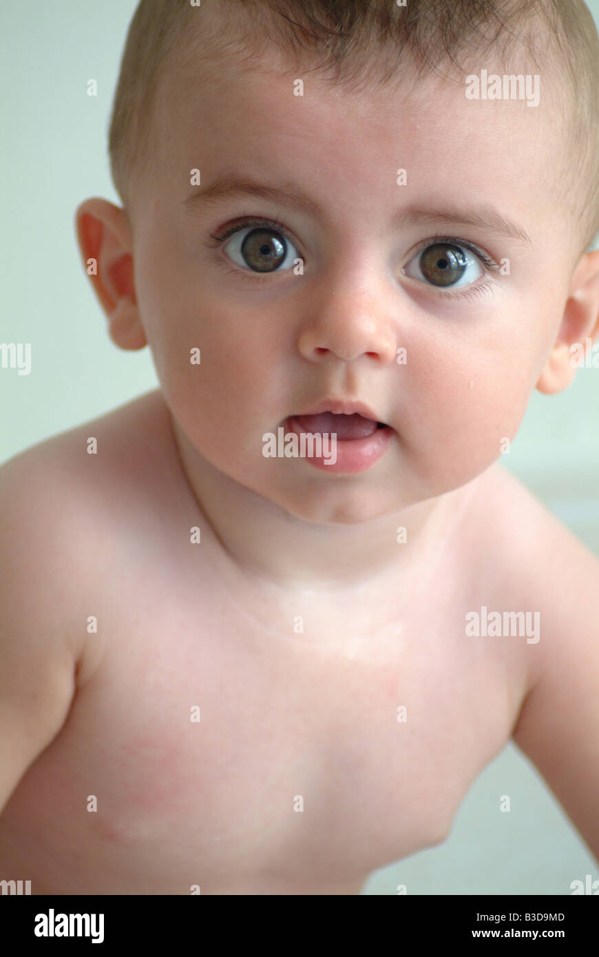 a portrait of a baby boy Stock Photo - Alamy