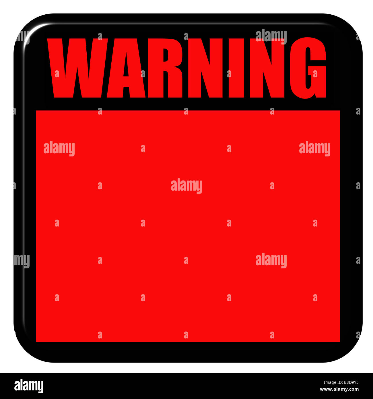 3d warning sign Stock Photo - Alamy